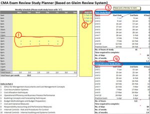 CMA Exam Study Planner to Download and Customize (It's Free!)