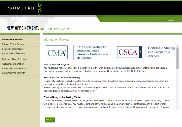 CMA Schedule: Guide to Registering a CMA Exam with Prometric